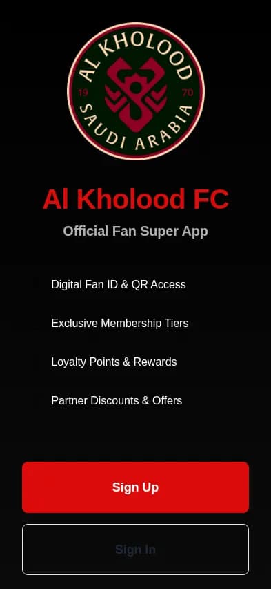 Kholood FC Super App