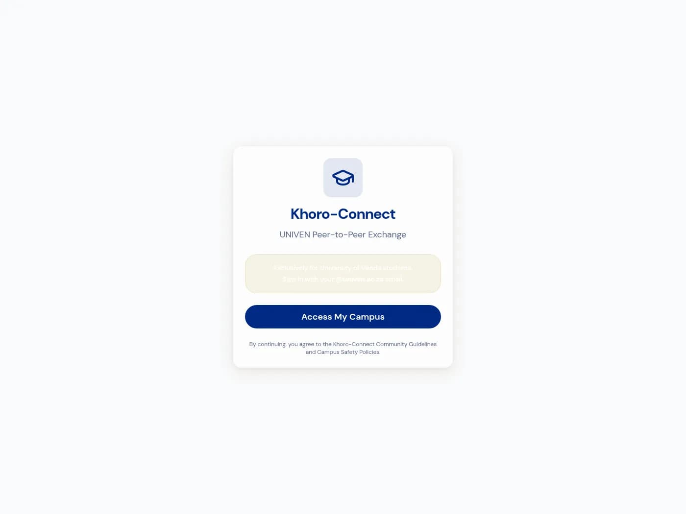 Khoro-Connect UNIVEN Exchange