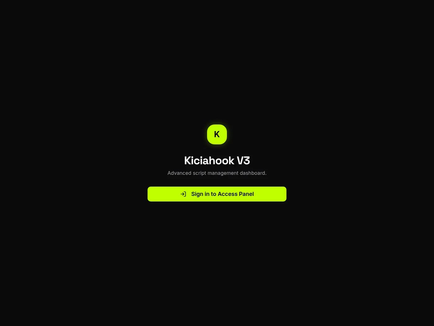 Kiciahook Script Panel