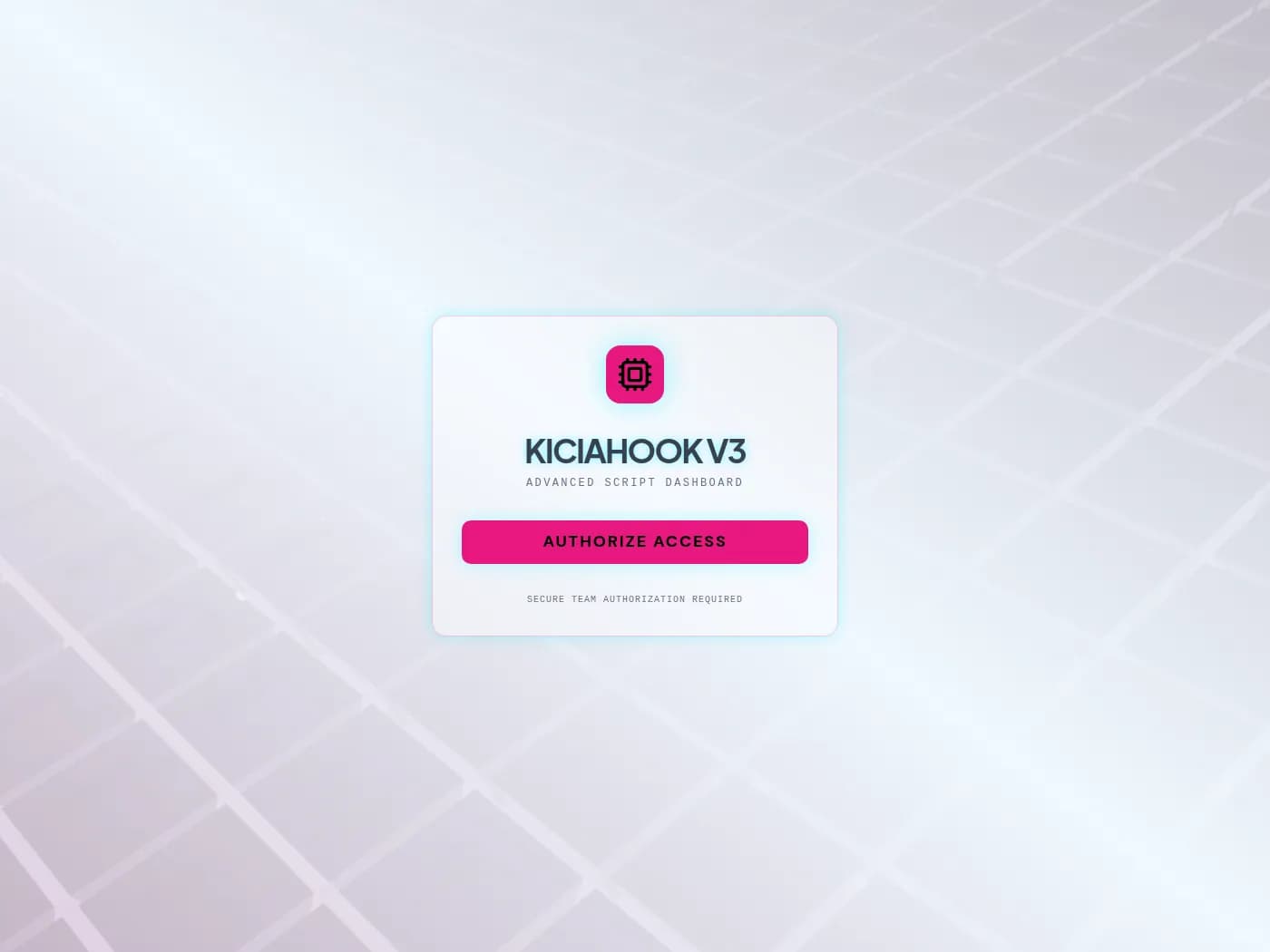 Kiciahook Script Dashboard