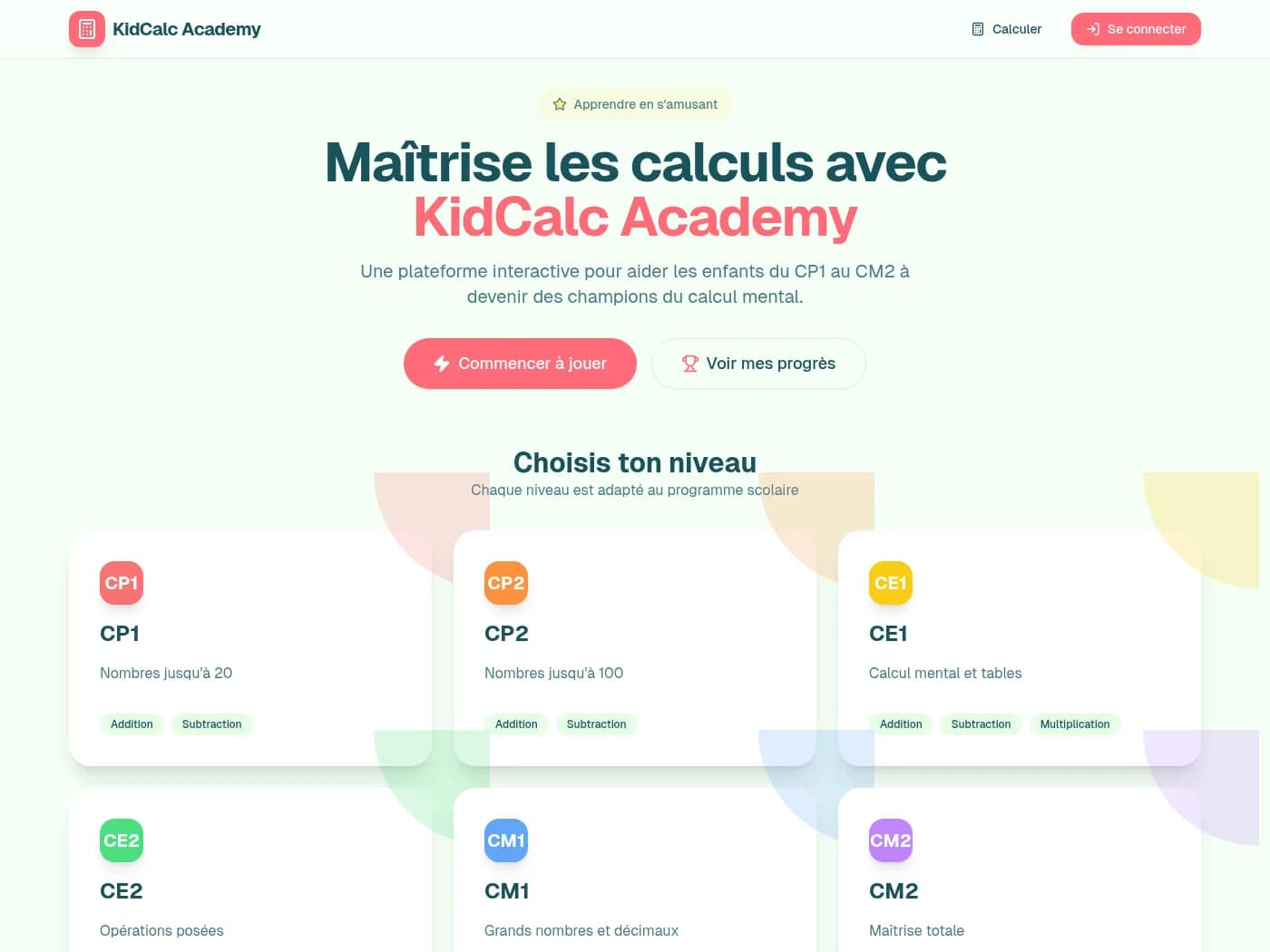 KidCalc Academy