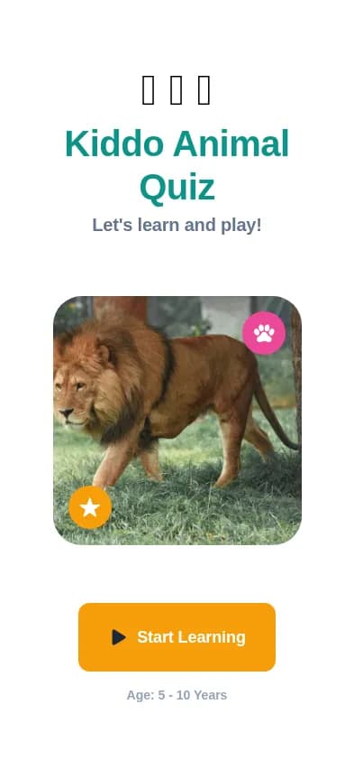 Kiddo Animal Quiz