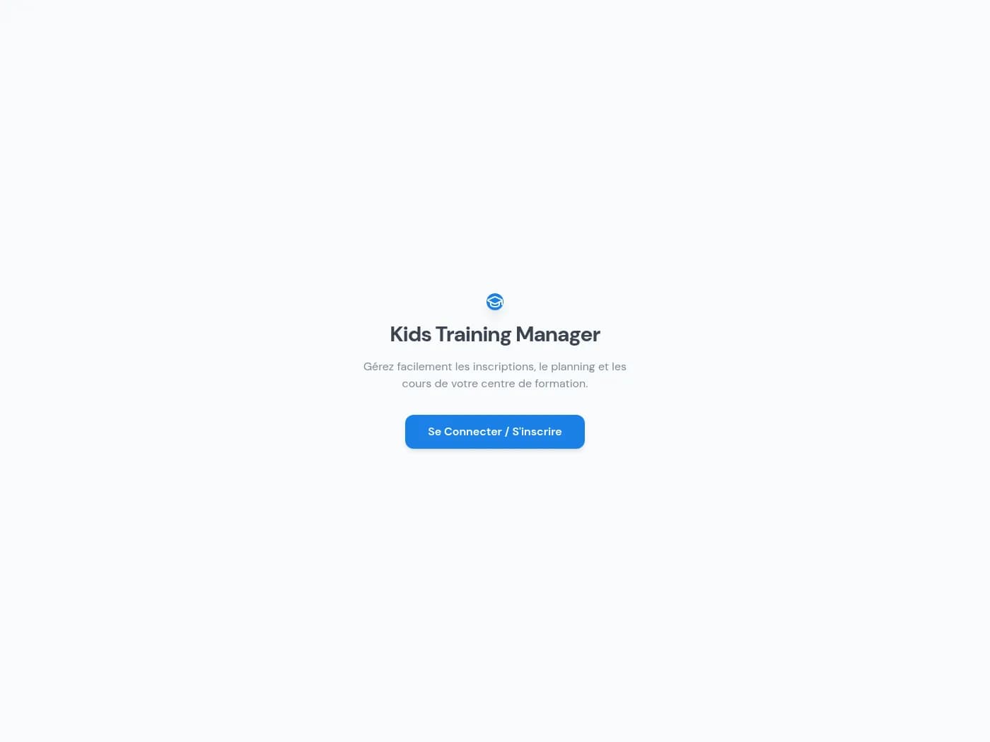 Kids Training Manager