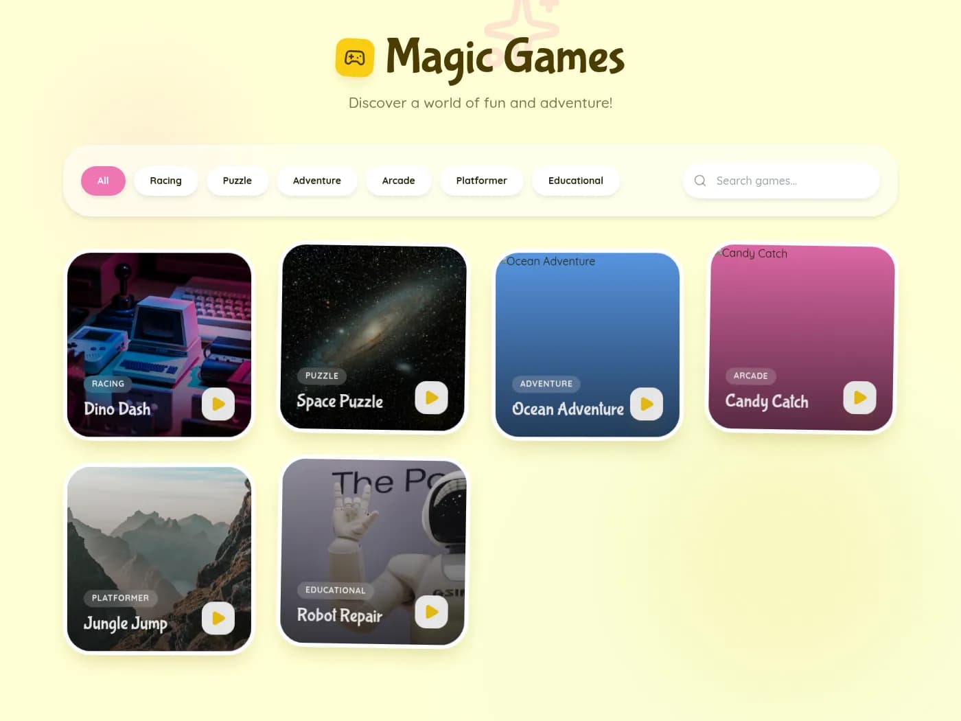 Kids Games Gallery