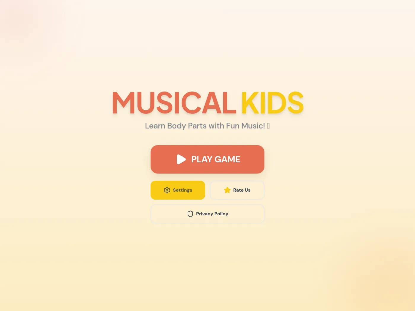 Musical Kids Learn Game
