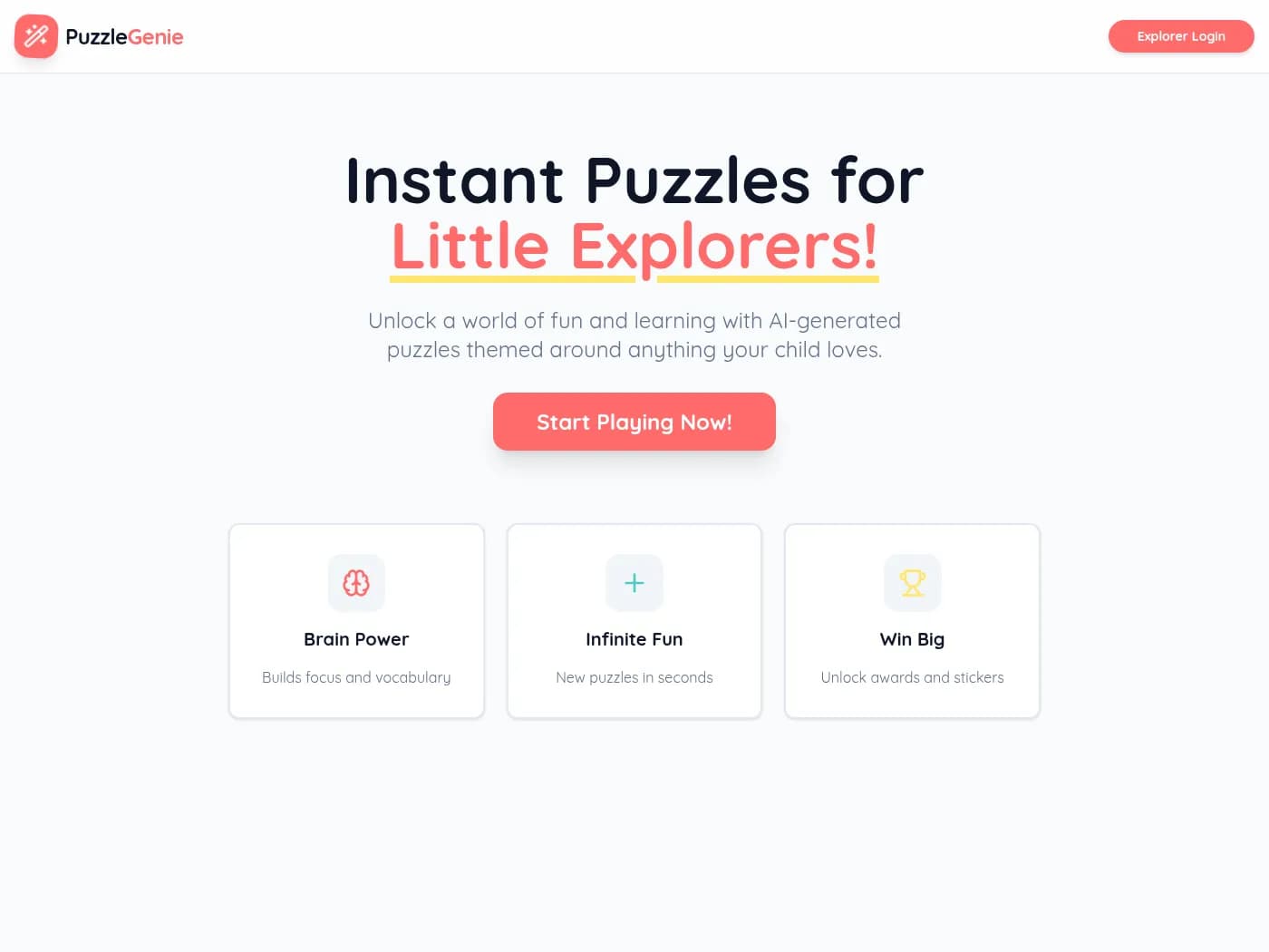 PuzzleGenie for Kids