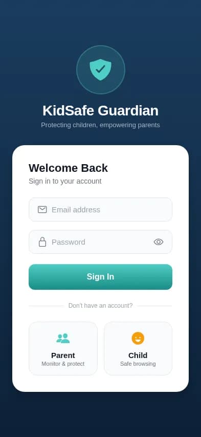 KidSafe Guardian App
