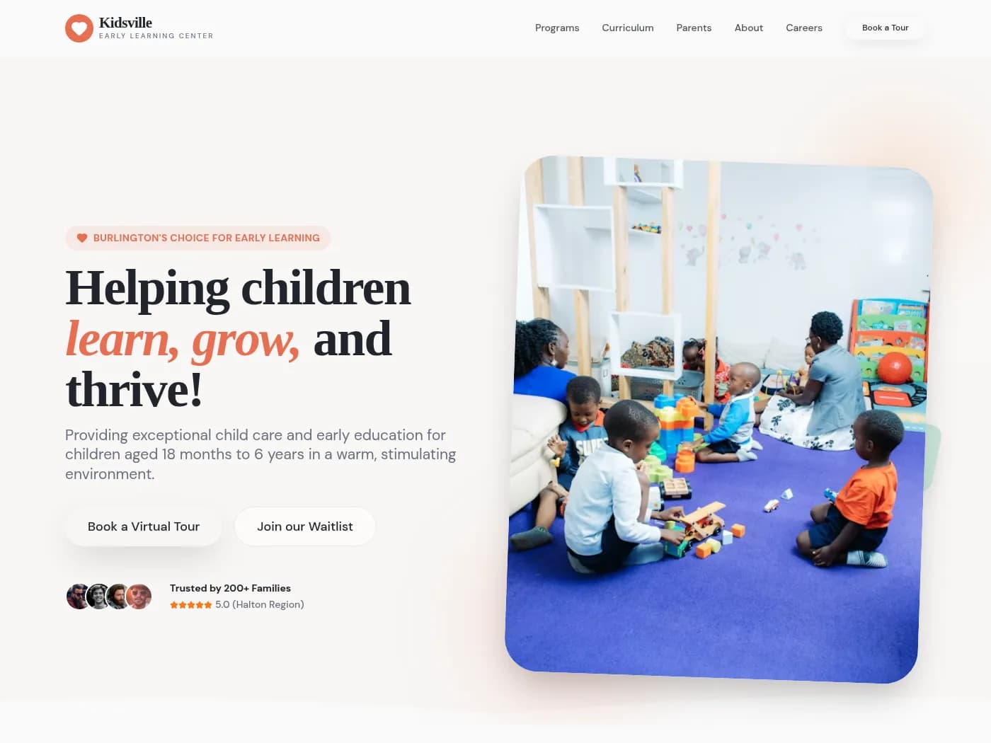 Kidsville Learning Center Web