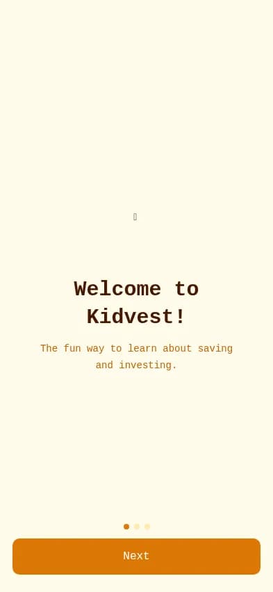 Kidvest Learning App
