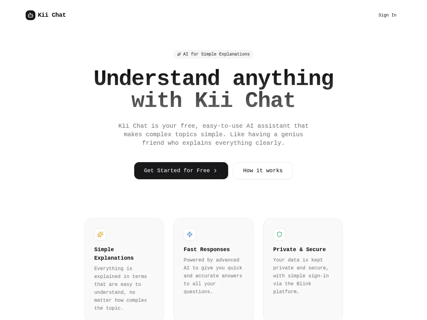 Kii Chat Simplify