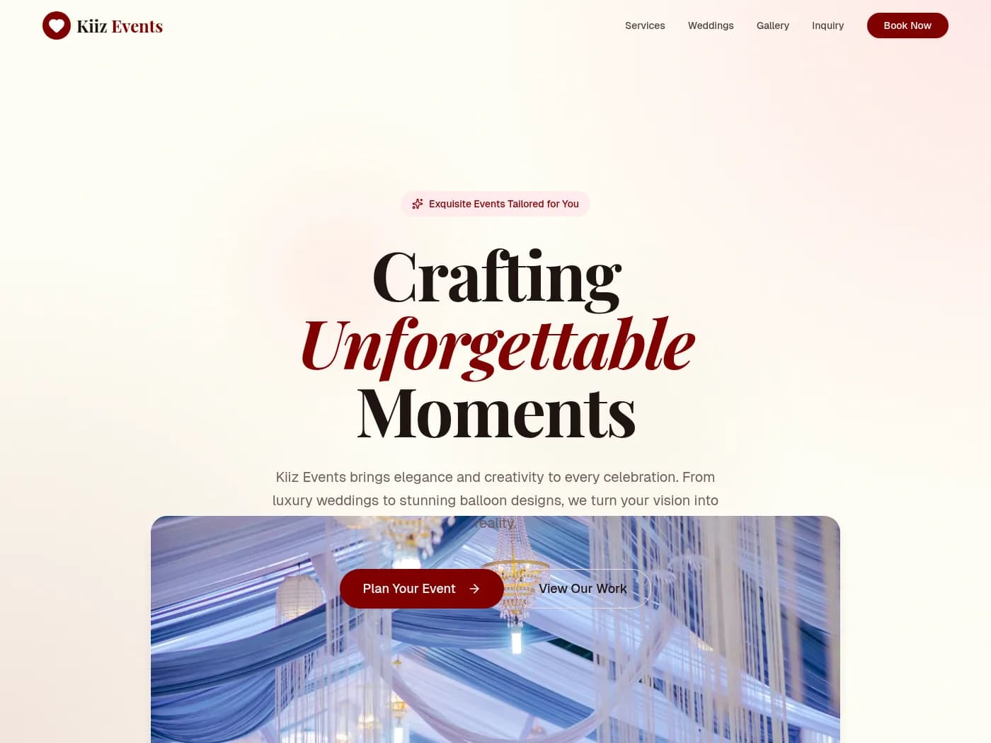 Kiiz Events Planner