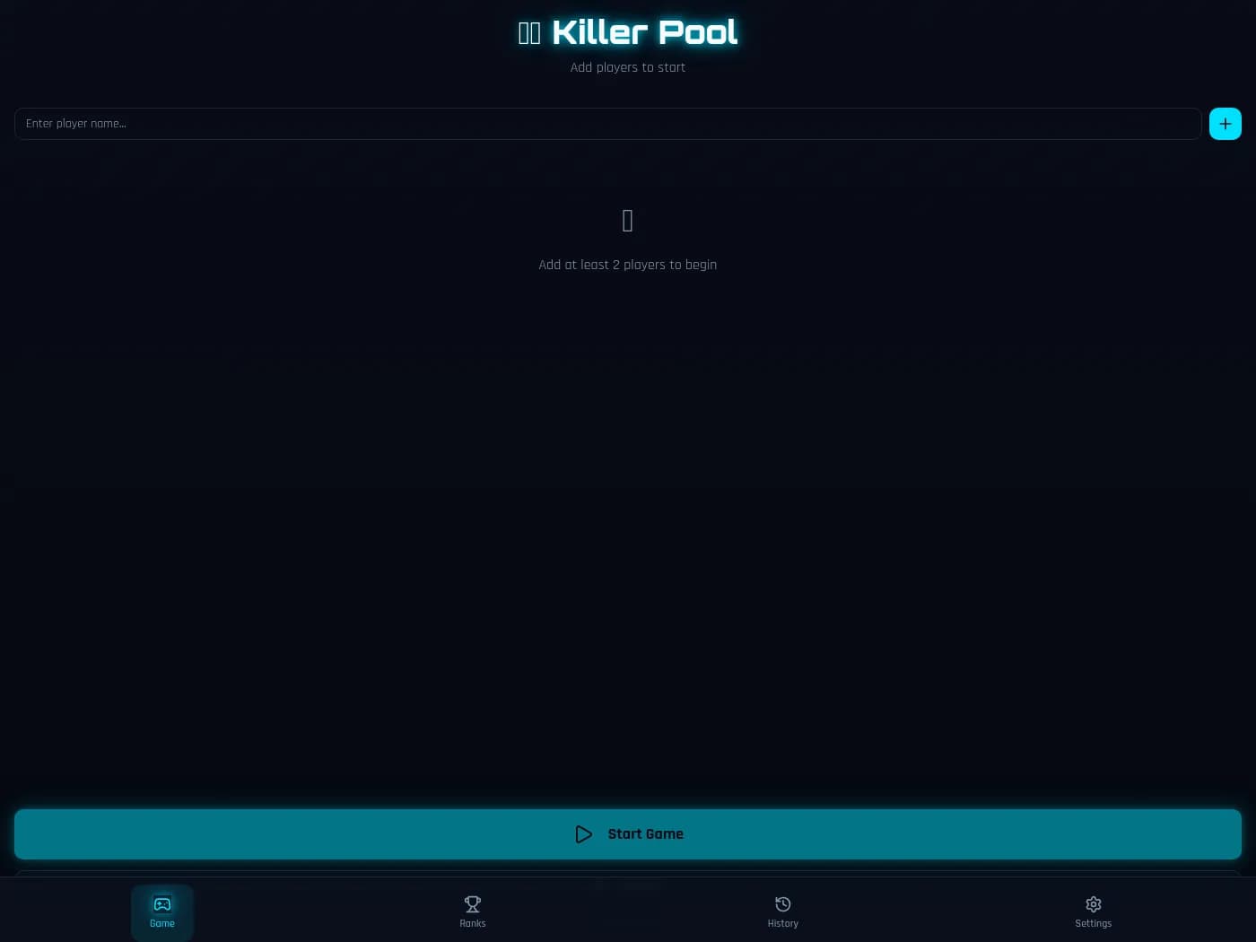 Killer Pool PWA