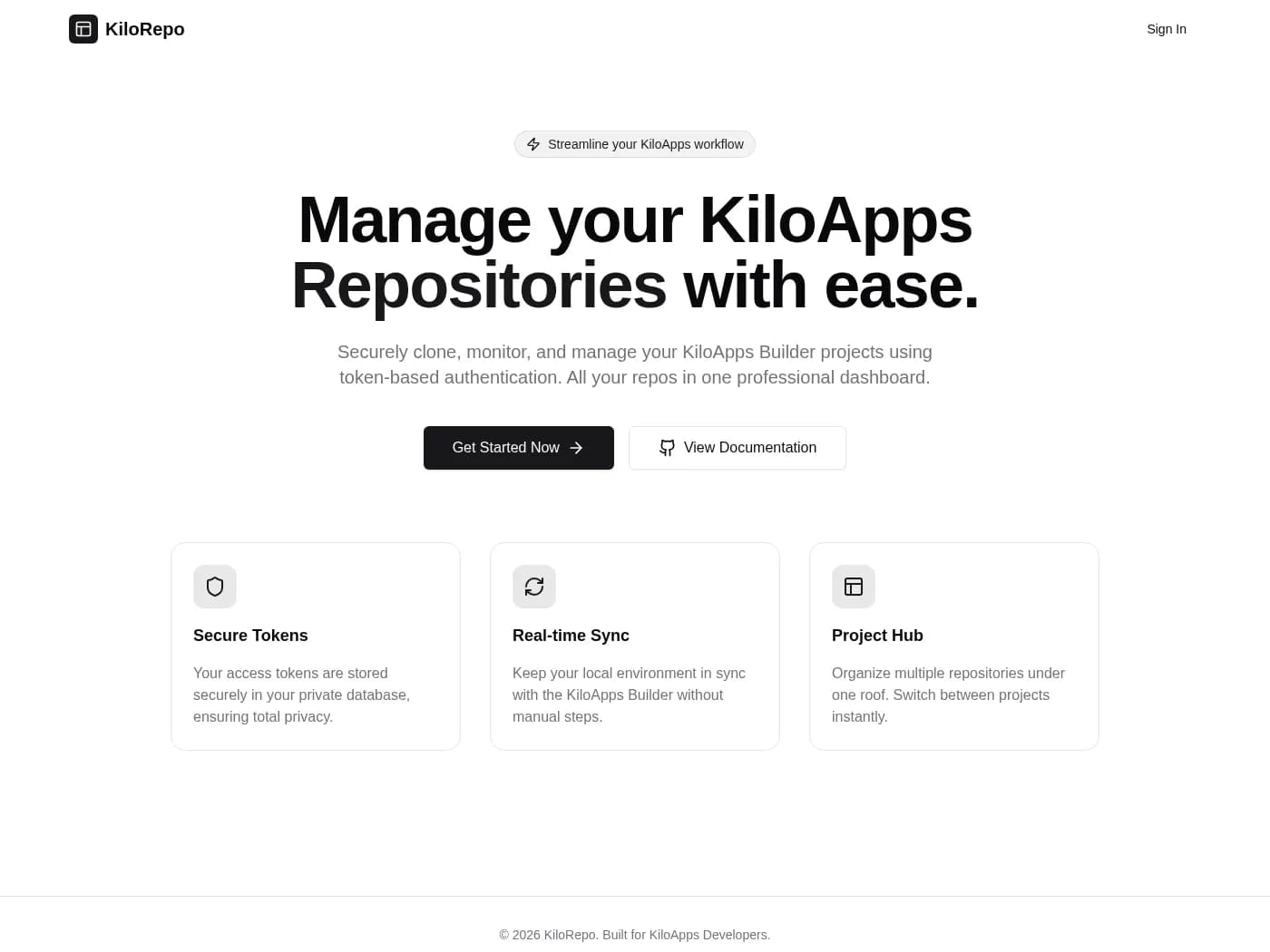 KiloApps Repo Clone