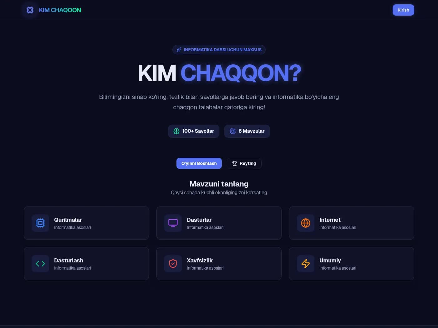 Kim Chaqqon Game
