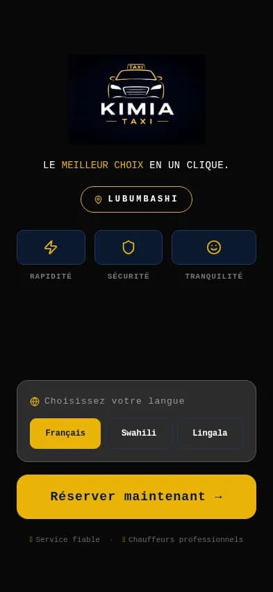 KIMIA TAXI Mobility App
