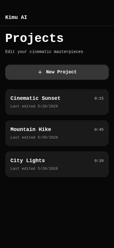 Kimu AI Video Editor