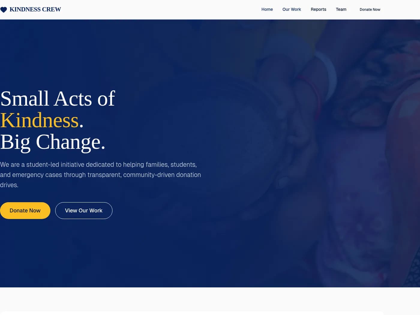 Kindness Crew NGO Site