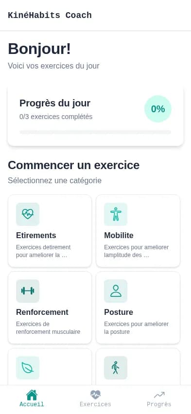 KinéHabits Coach