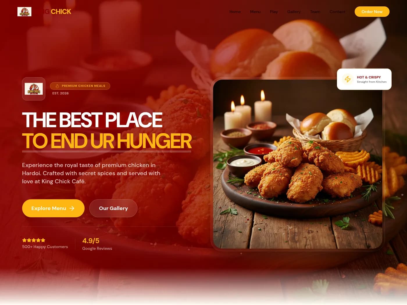 King Chick Café Web