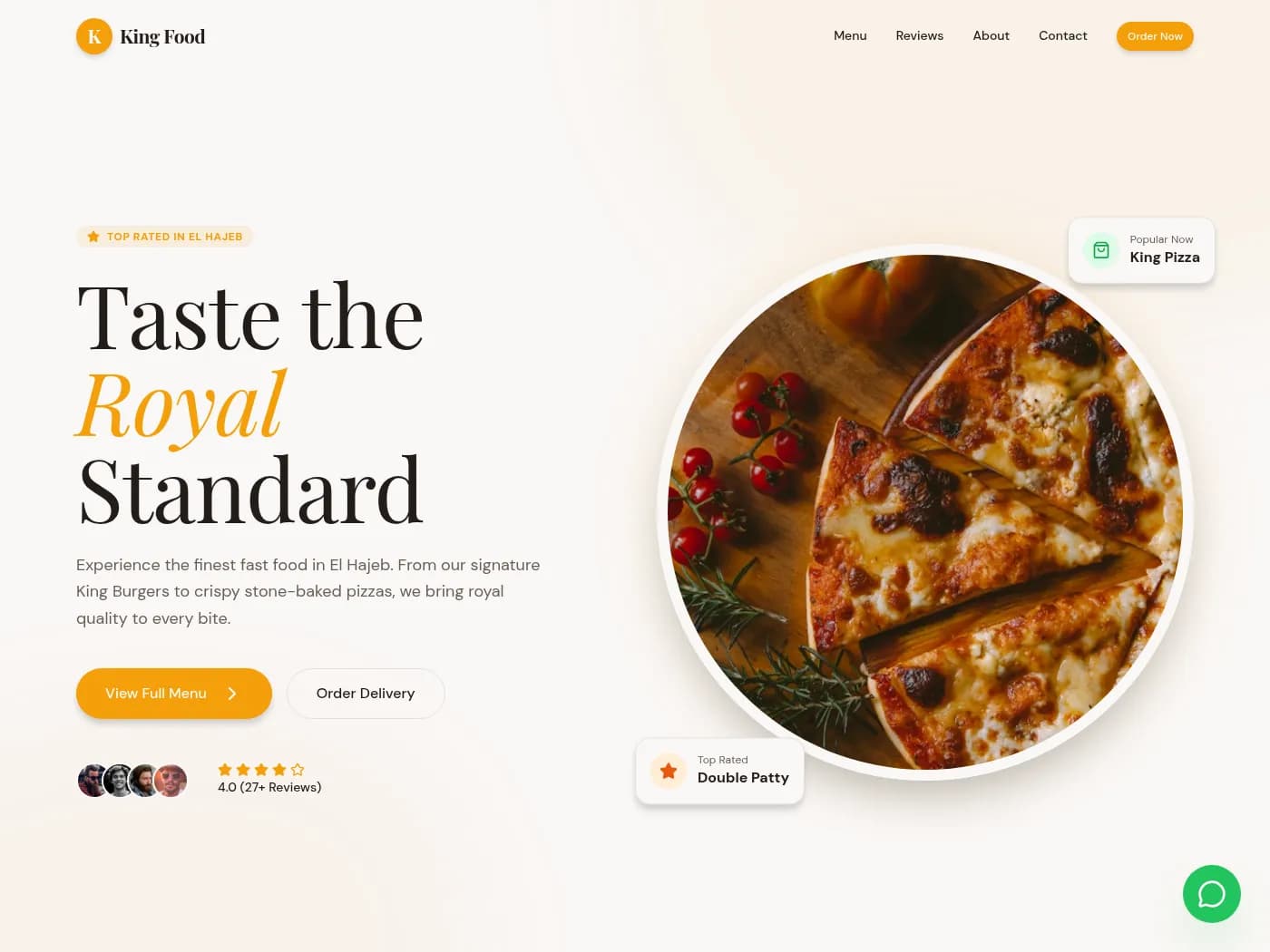 King Food Restaurant Site