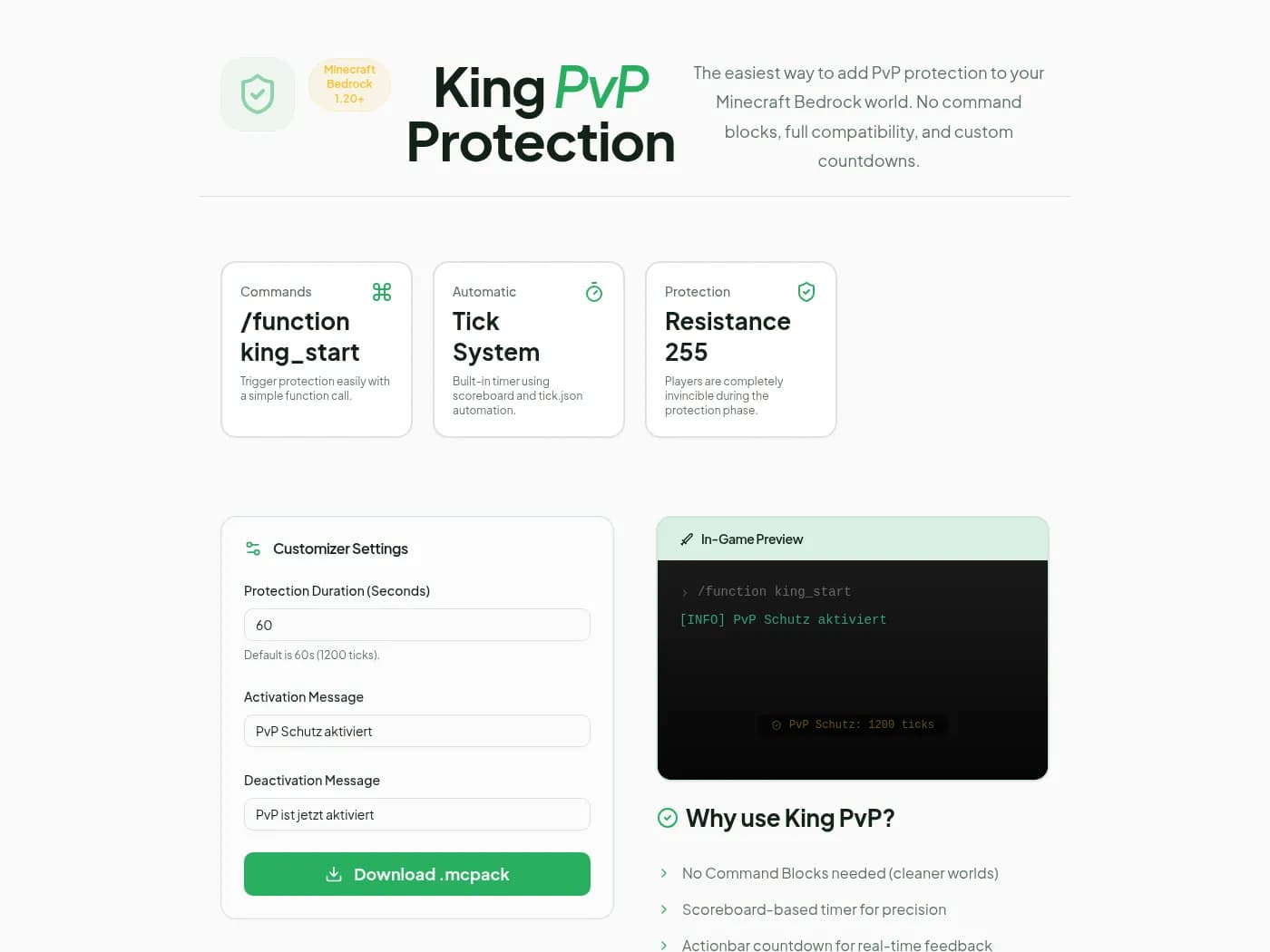 King PvP Protection