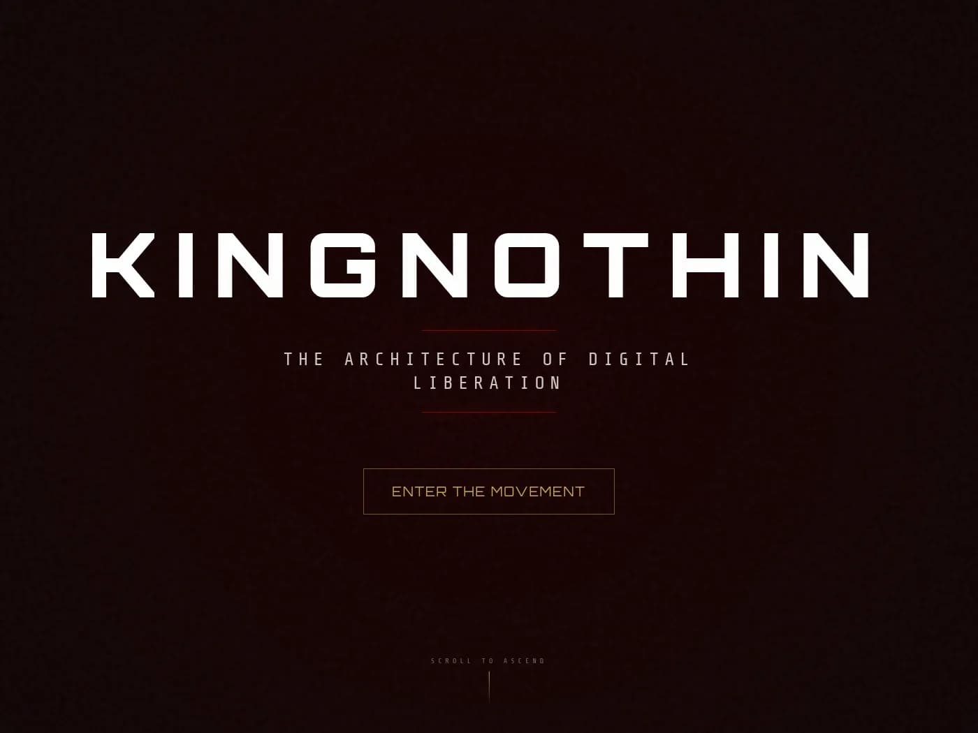 KINGNOTHIN Landing Page