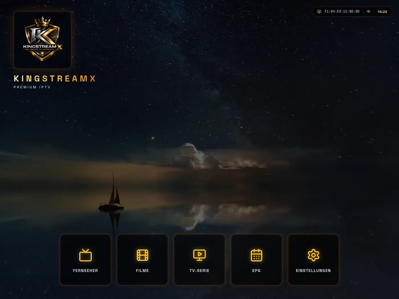 KingstreamX IPTV UI
