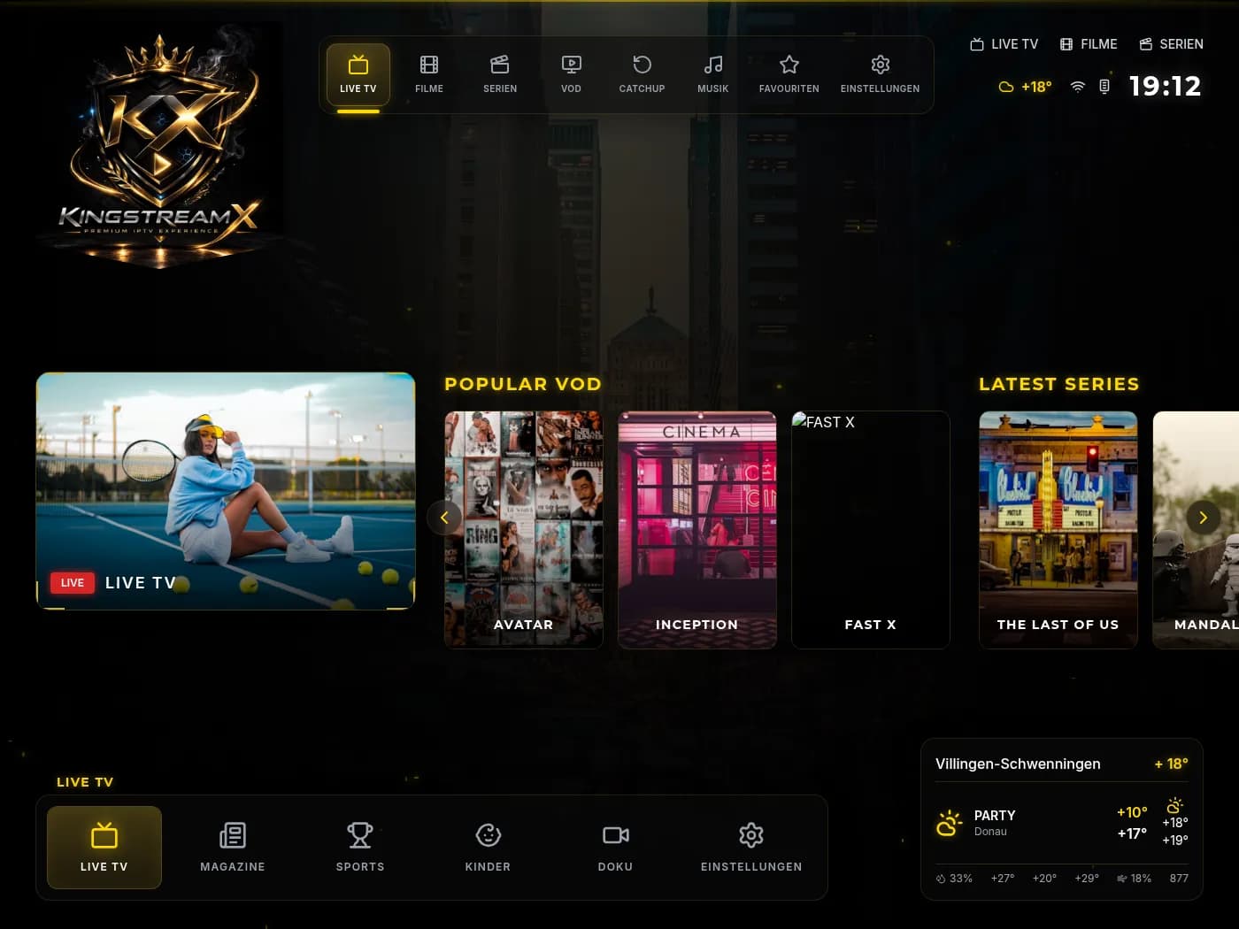 KingStreamX Ultra-Luxe IPTV