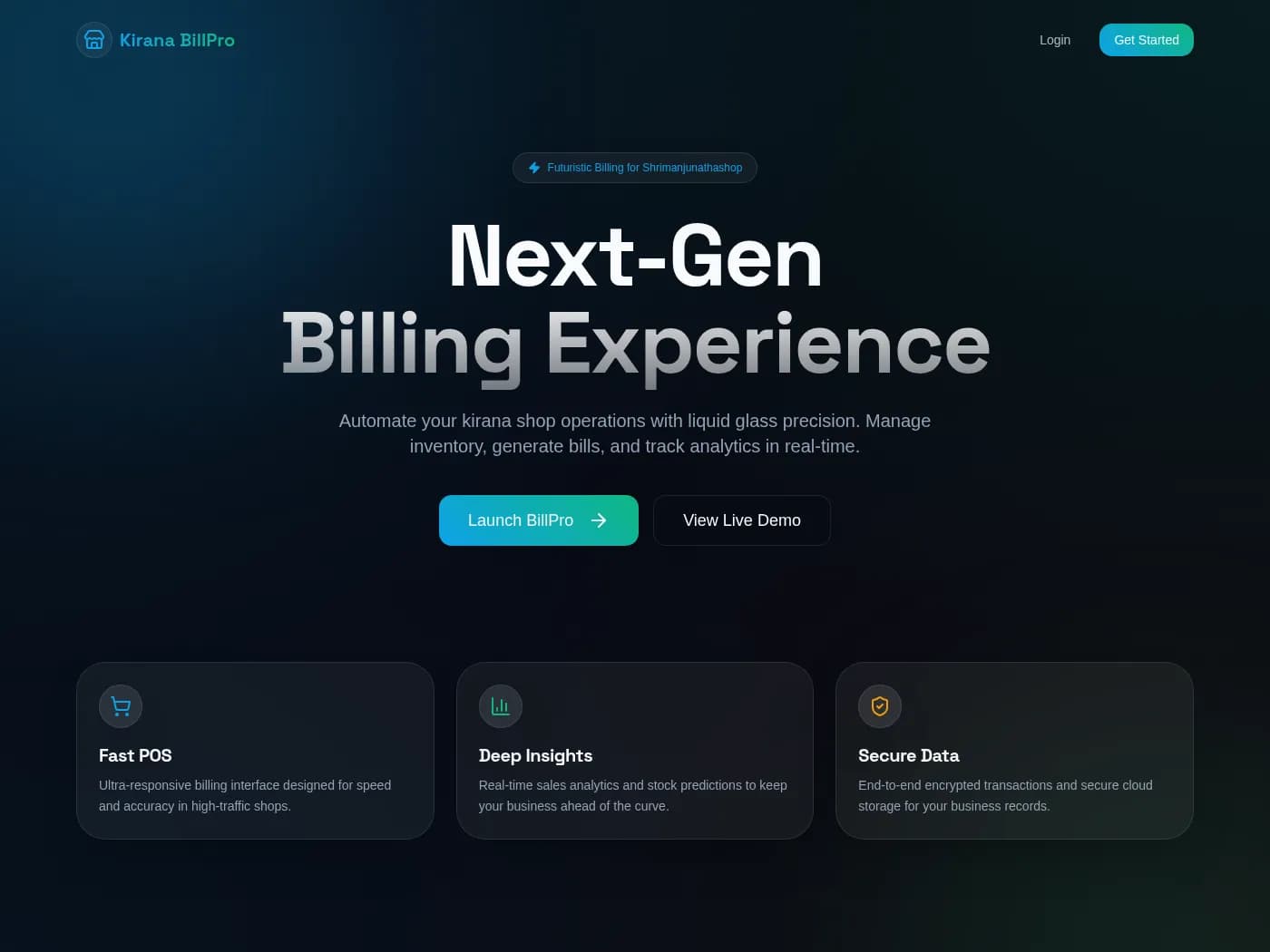 Kirana BillPro