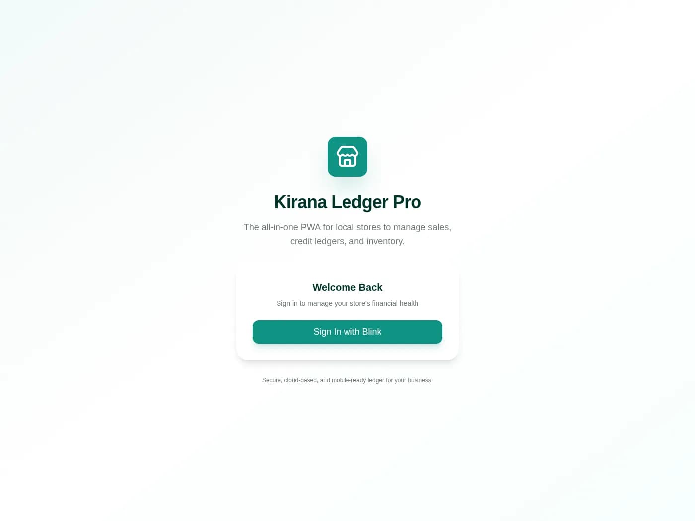 Kirana Ledger Pro