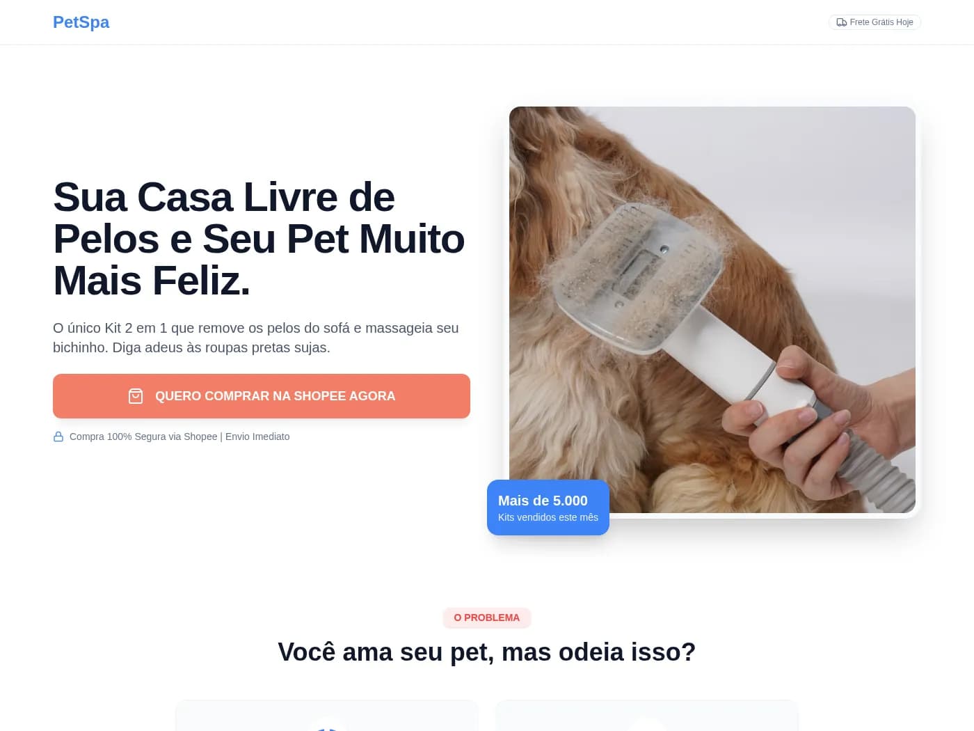 Kit Casa Sem Pelos LP