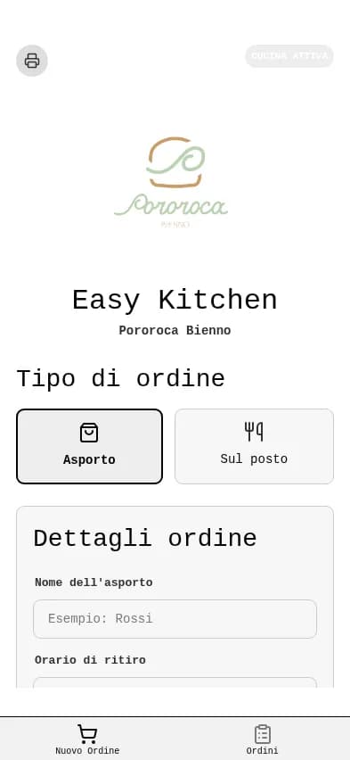 Easy Kitchen Orders