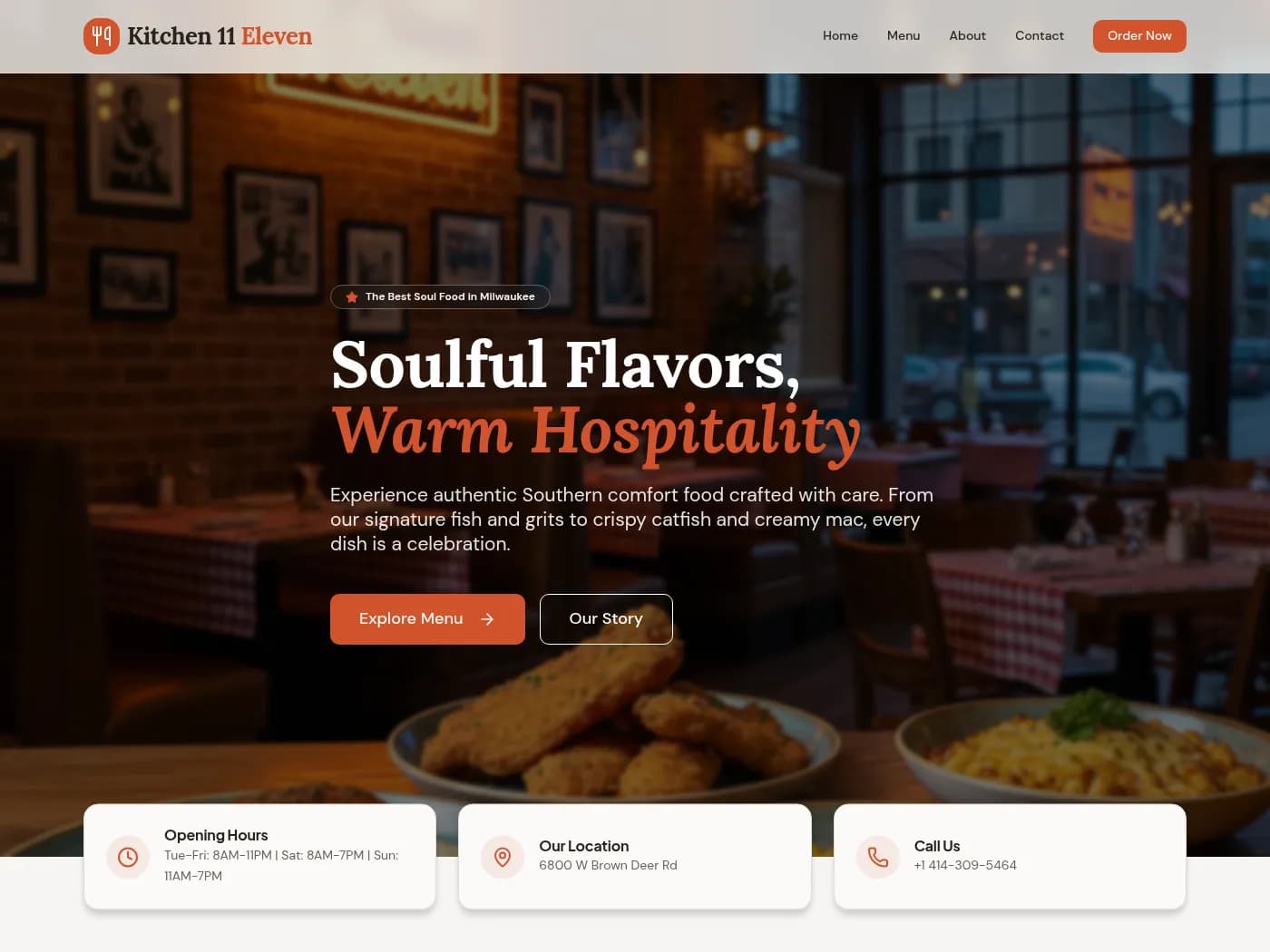 Kitchen 11 Eleven Website