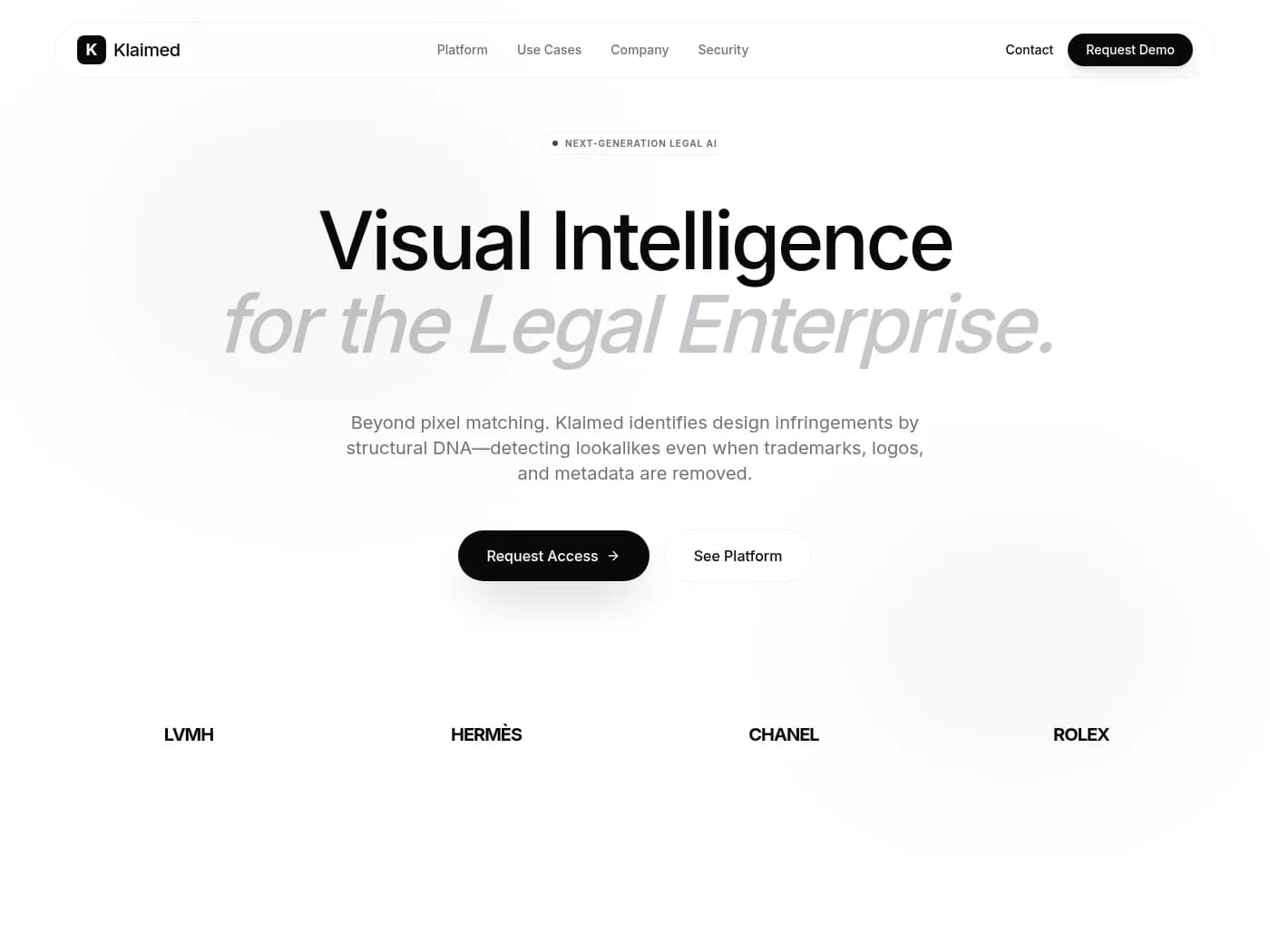 Klaimed Legaltech Redesign