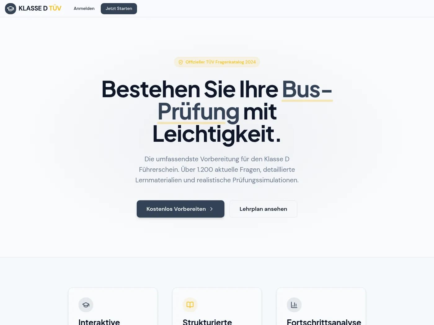Klasse D TÜV Exam Prep