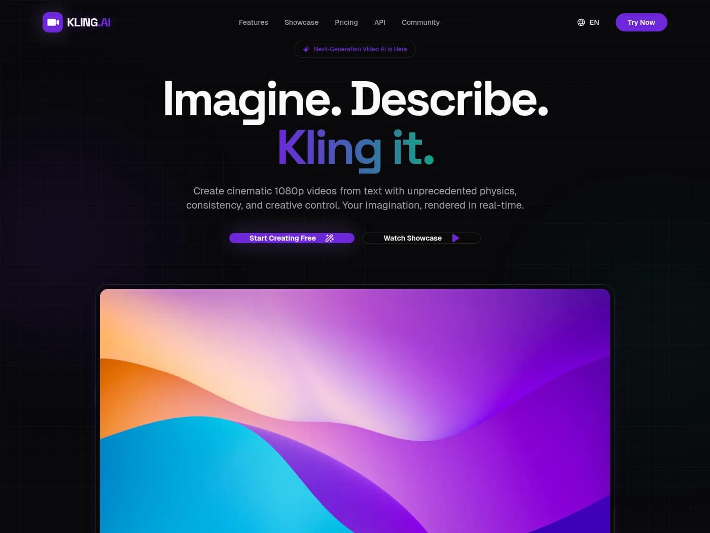Kling AI Web Portal