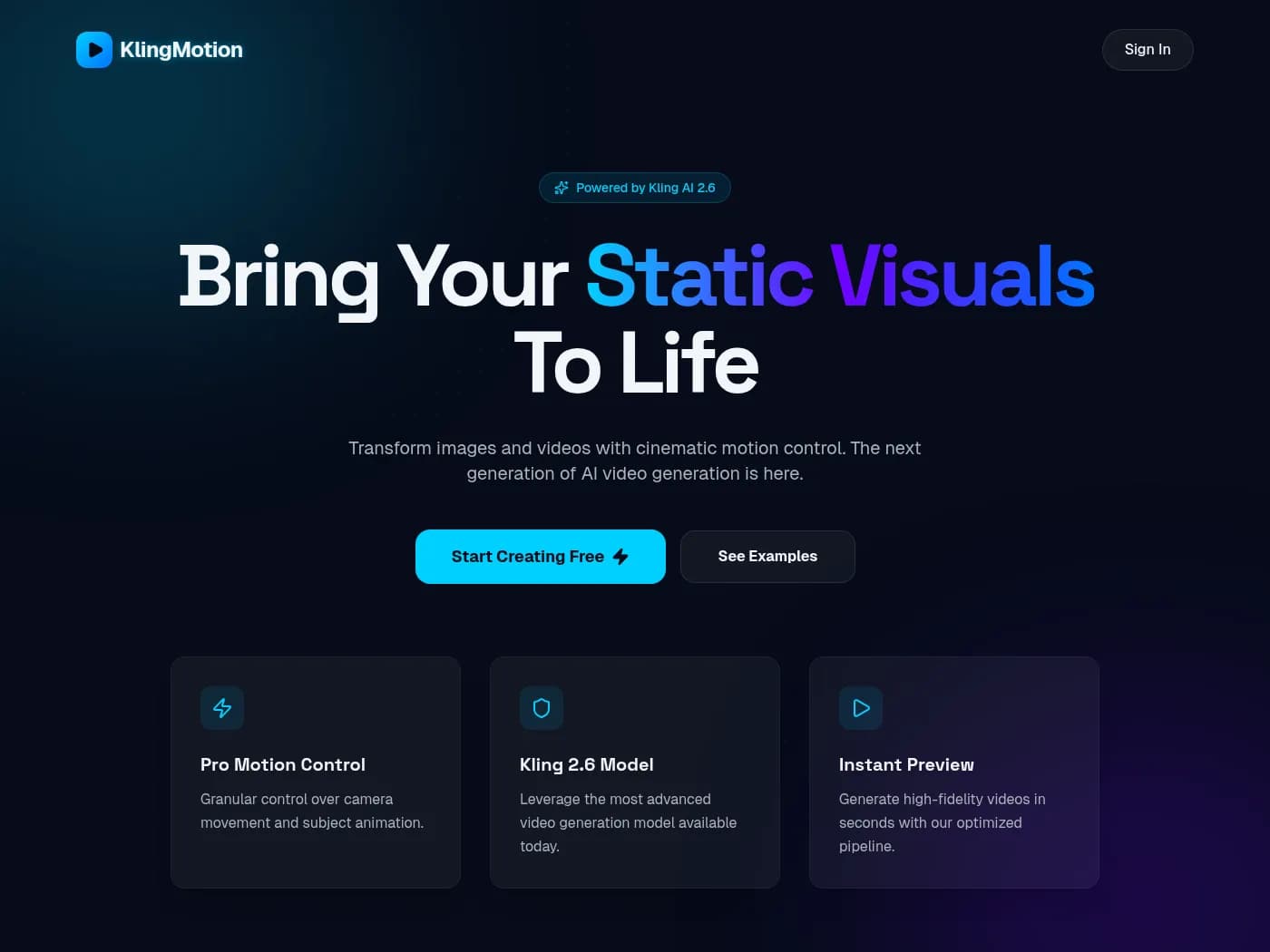 Kling Motion Video Maker