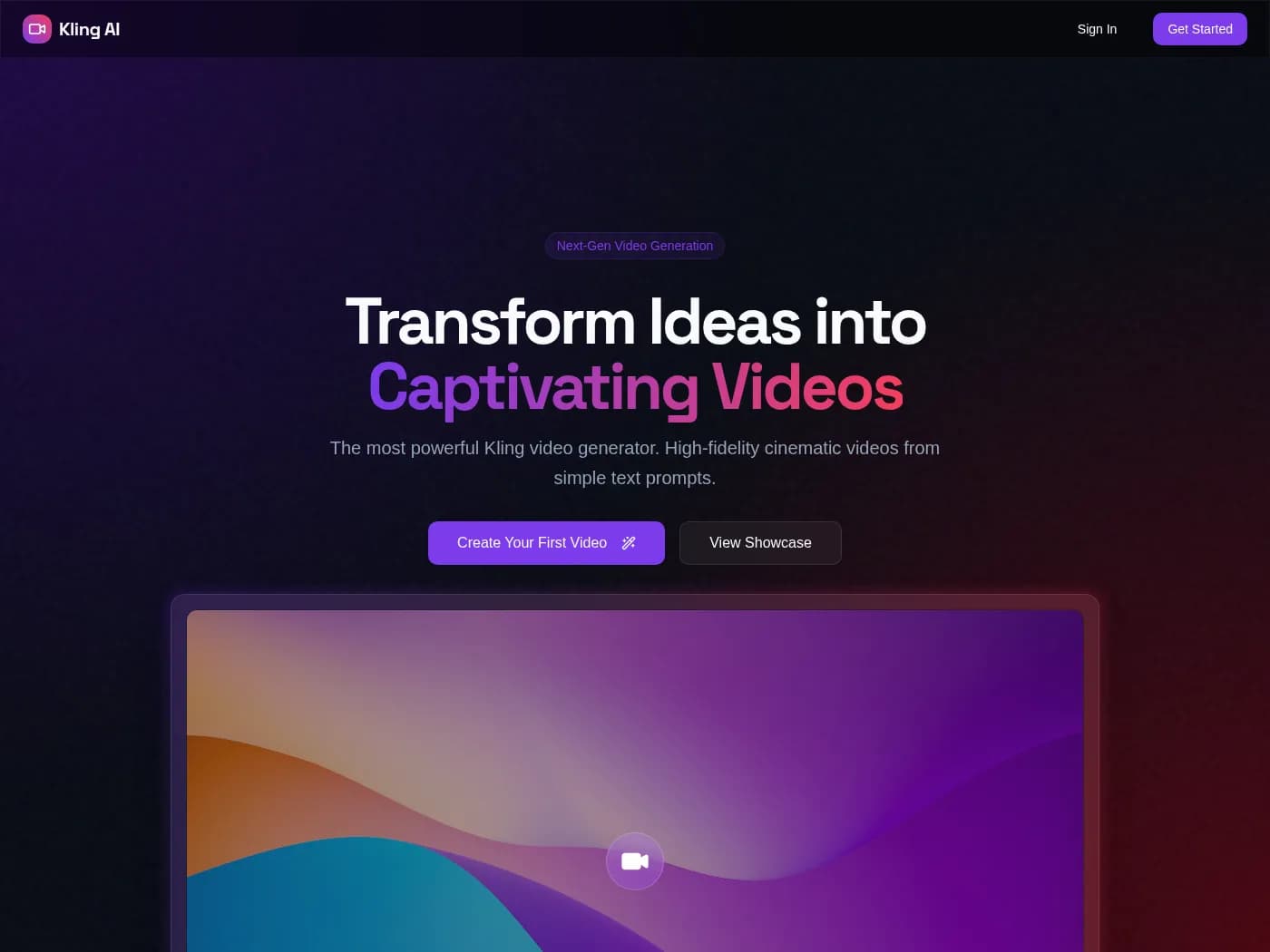 Kling Video Generator