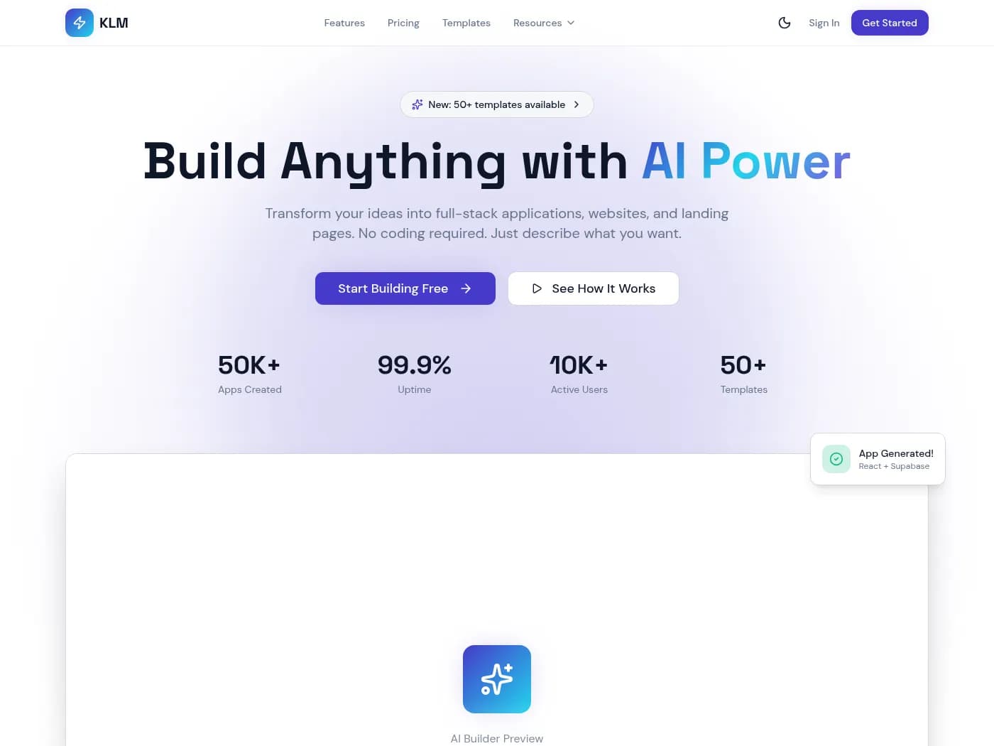 KLM App Generator