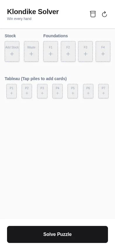 Klondike Solver Mobile