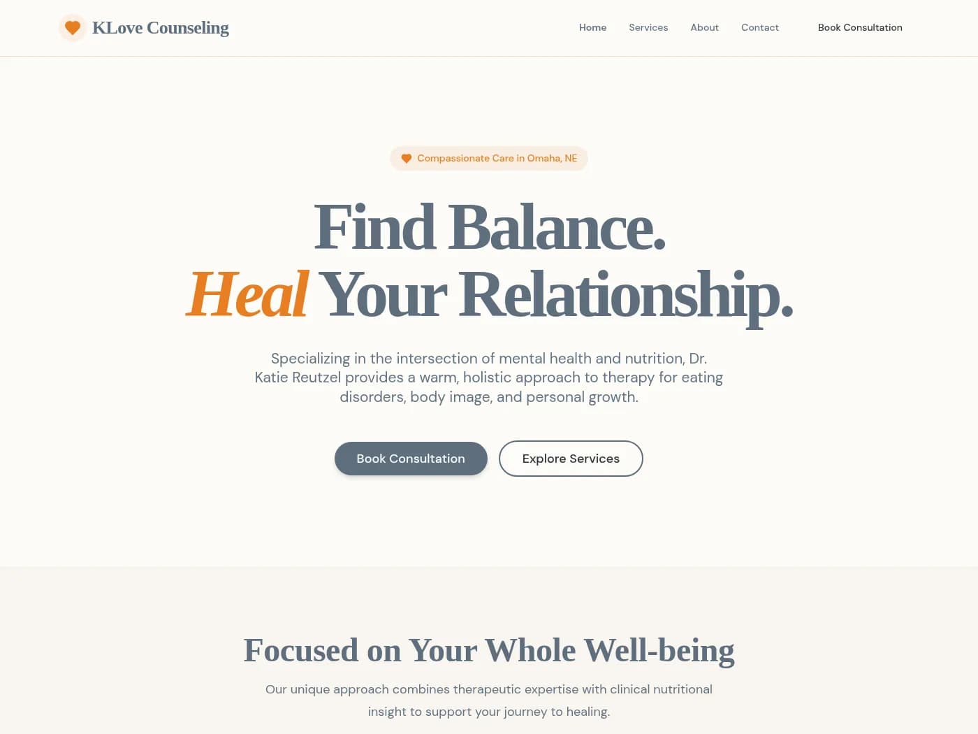 KLove Counseling Site