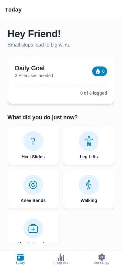 KneeCare Recovery Game
