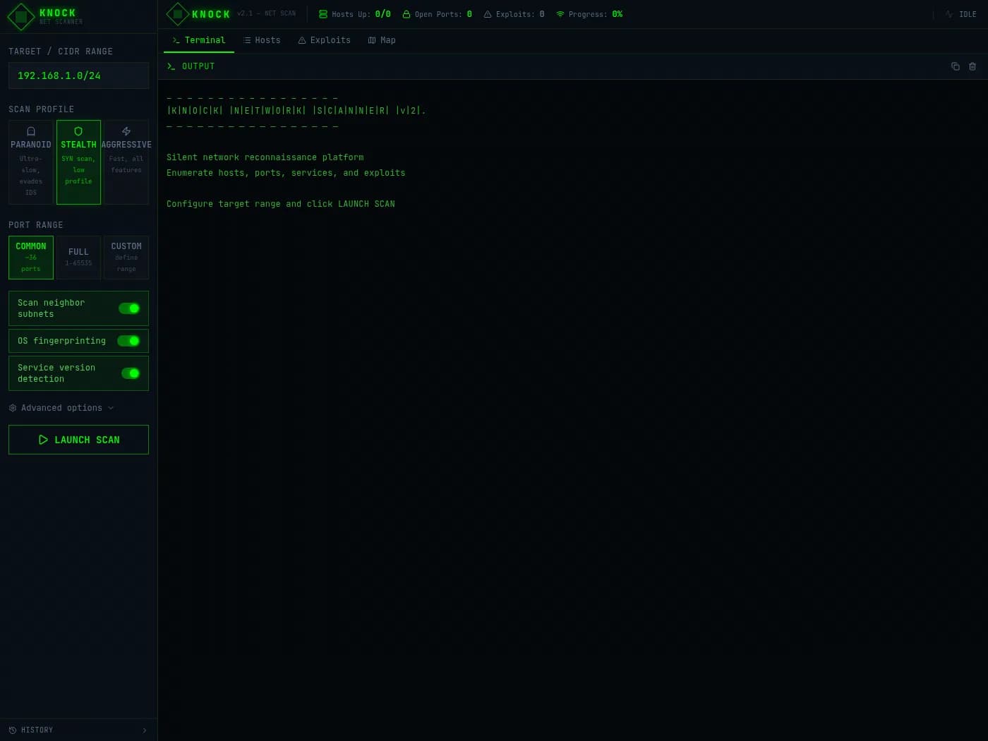 KNOCK Network Scanner