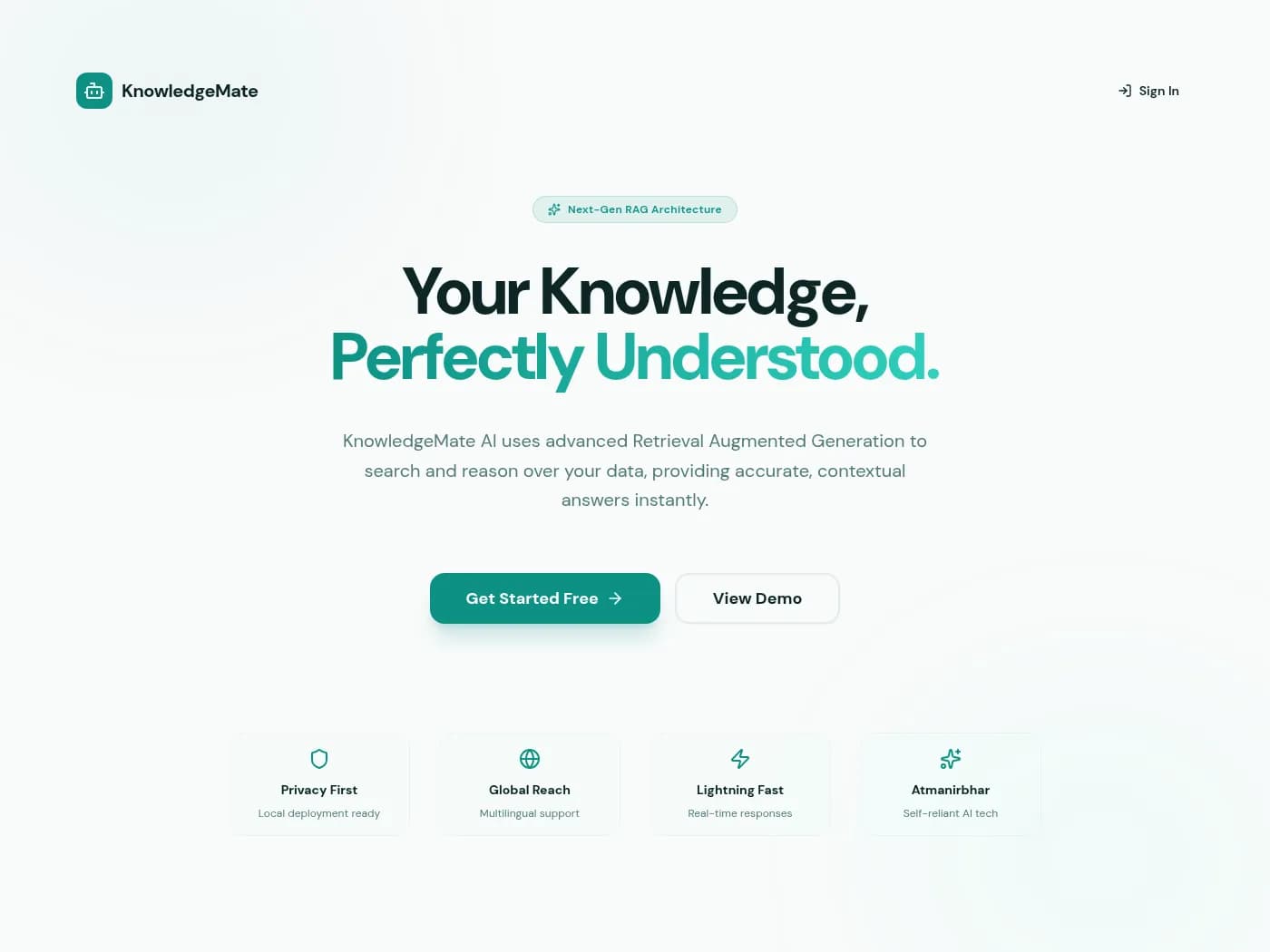 KnowledgeMate AI Chat