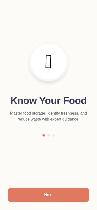 KnowYourFood Mobile App