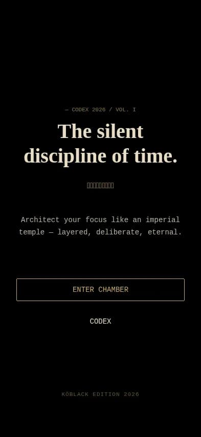 KōBlack Focus App