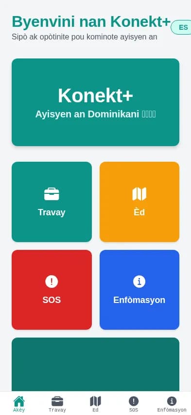 Konekt+ Migrant Support App......Sam Rodly Borgella app