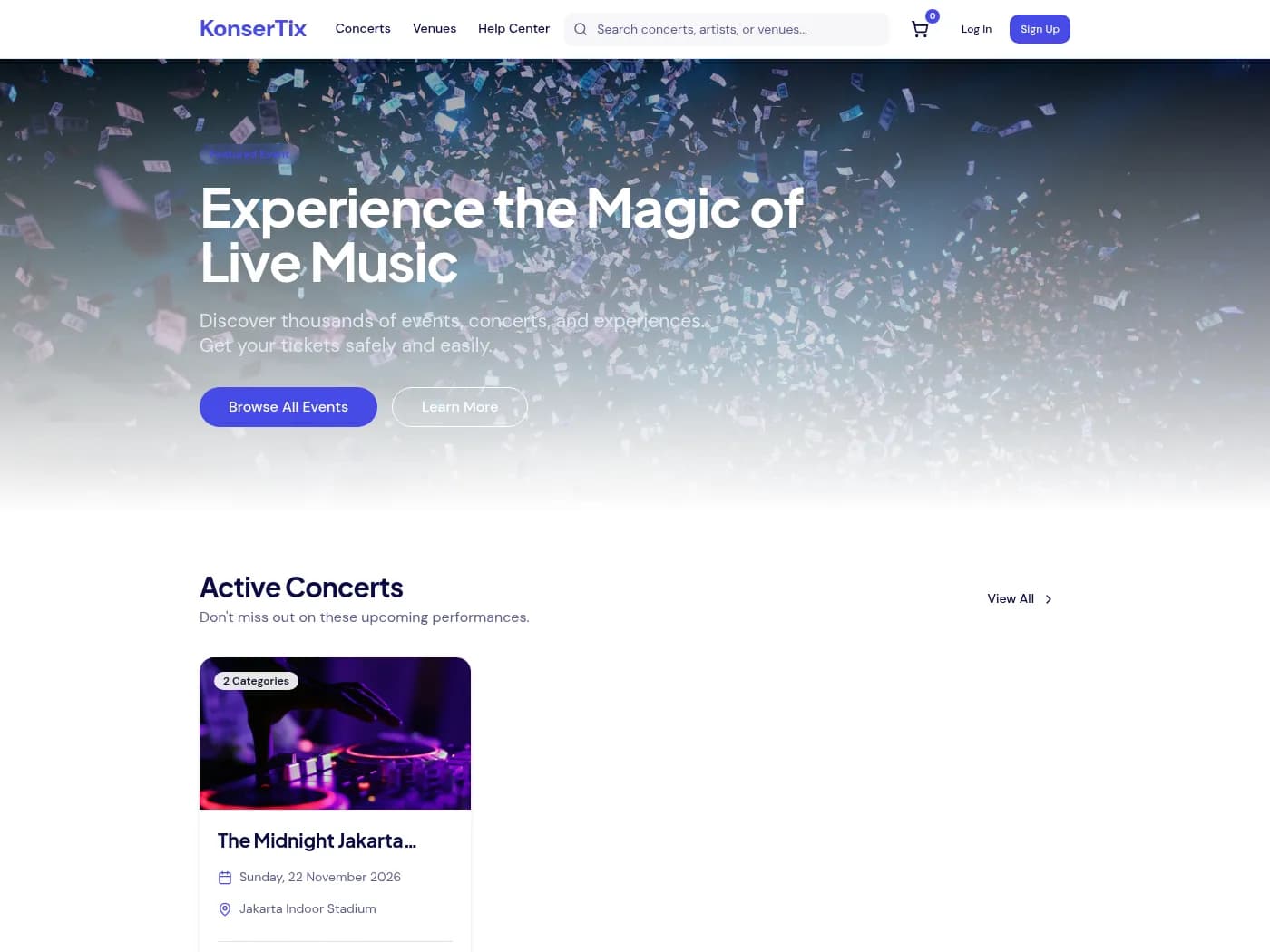 KonserTix Organizer Portal