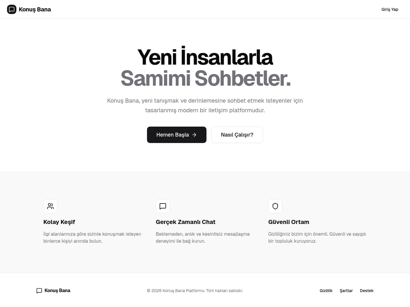 Konuş Bana Platformu