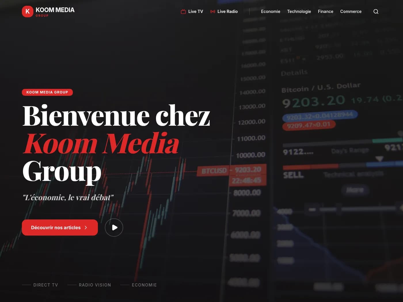 Koom Media Web Clone